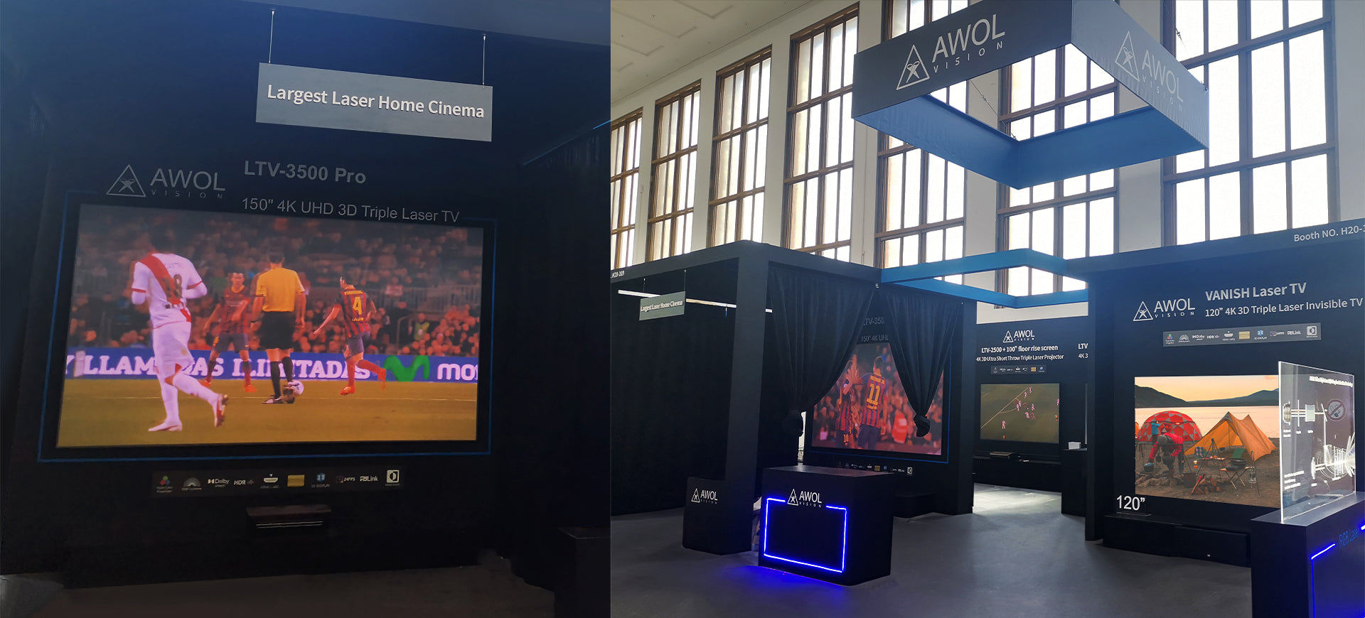 AWOL Vision presents groundbreaking triple laser projectors with Dolby