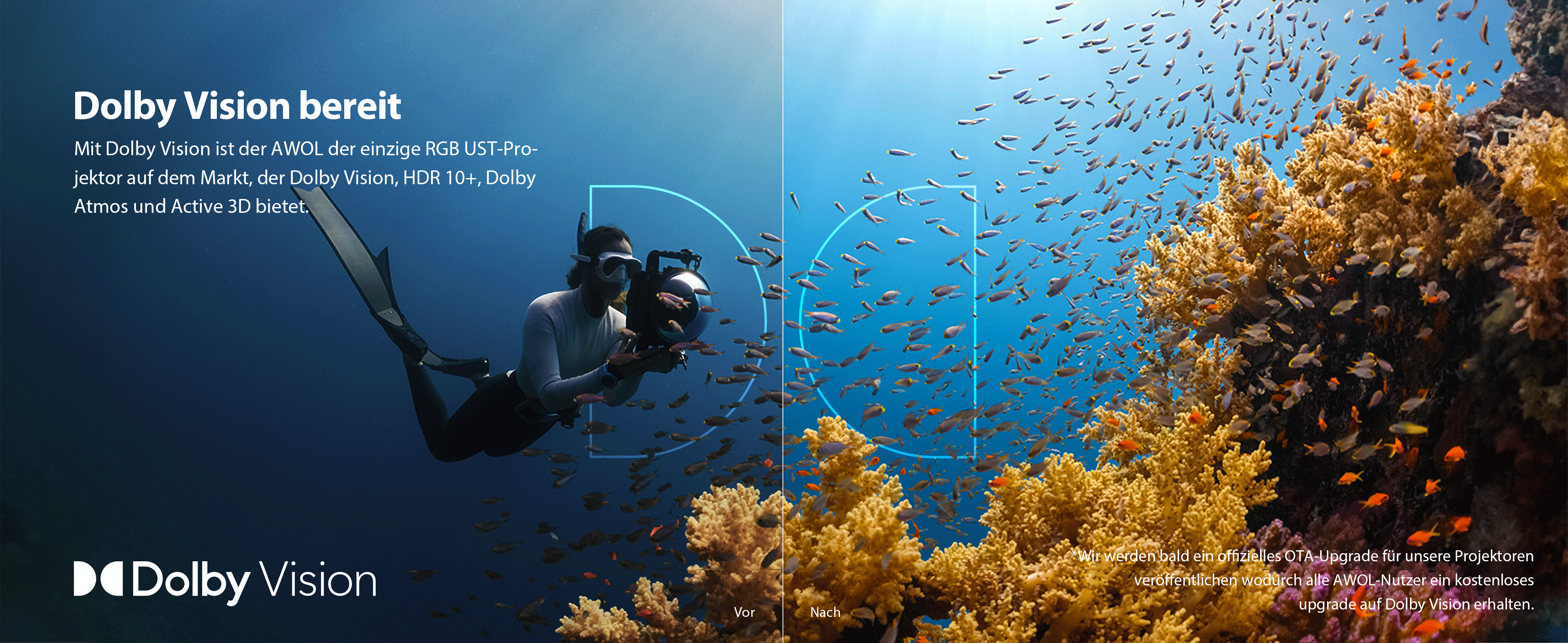AWOL Vision laser projectors are officially Dolby Vision certified